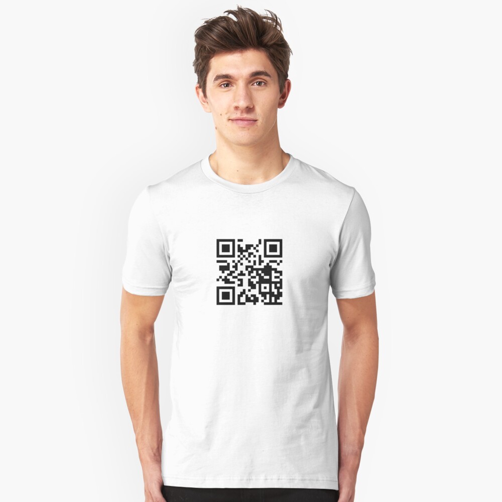 "Rickroll - QR Code" T-shirt by UsernameIsInUse | Redbubble