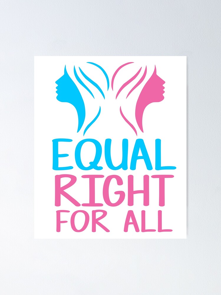 "EQUAL RIGHT FOR ALL" Poster for Sale by konohadesign | Redbubble