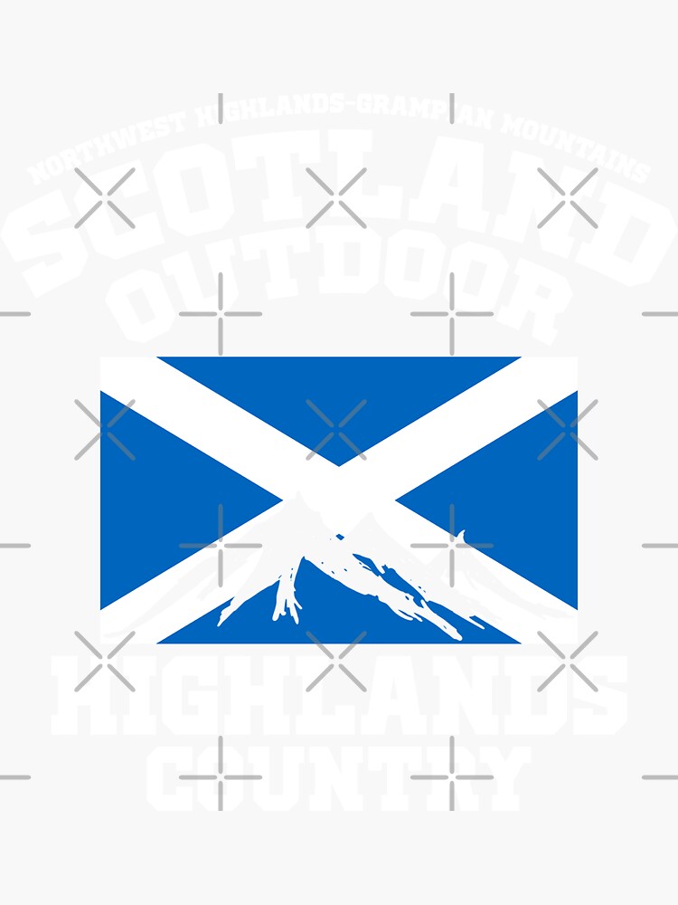 "SCOTLAND OUTDOOR HIGHLANDS COUNTRY" Sticker by konohadesign | Redbubble