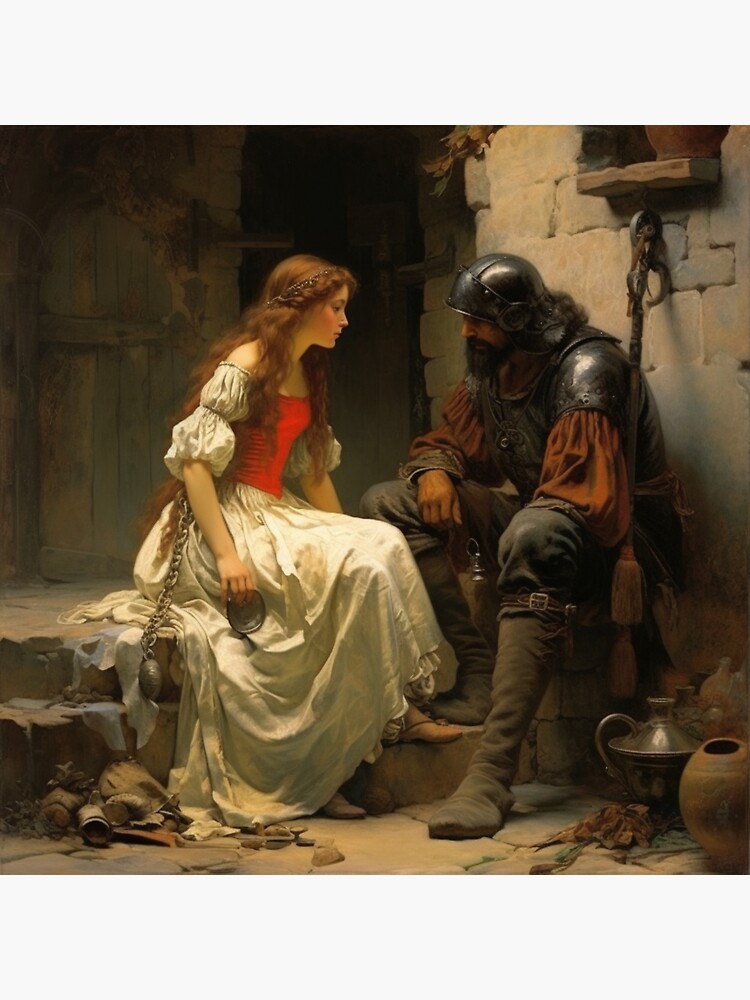 "Warrior and Medieval Wench #1" Sticker for Sale by Demonik-Art | Redbubble