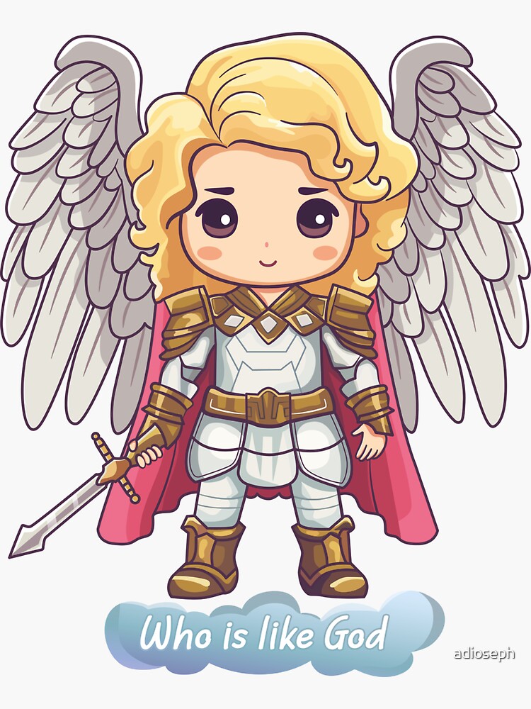 "Who is like God, Archangel Michael" Sticker for Sale by adioseph ...