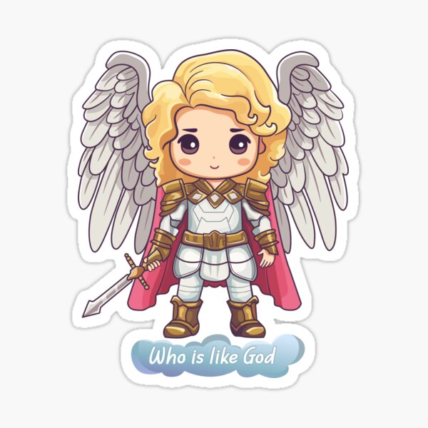 "Who is like God, Archangel Michael" Sticker for Sale by adioseph ...