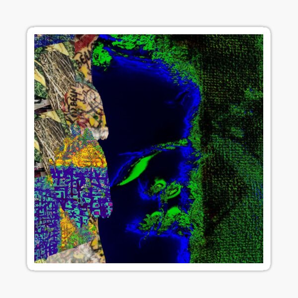 "Abstract Collage" Sticker for Sale by Misti Rainwater-Lites | Redbubble