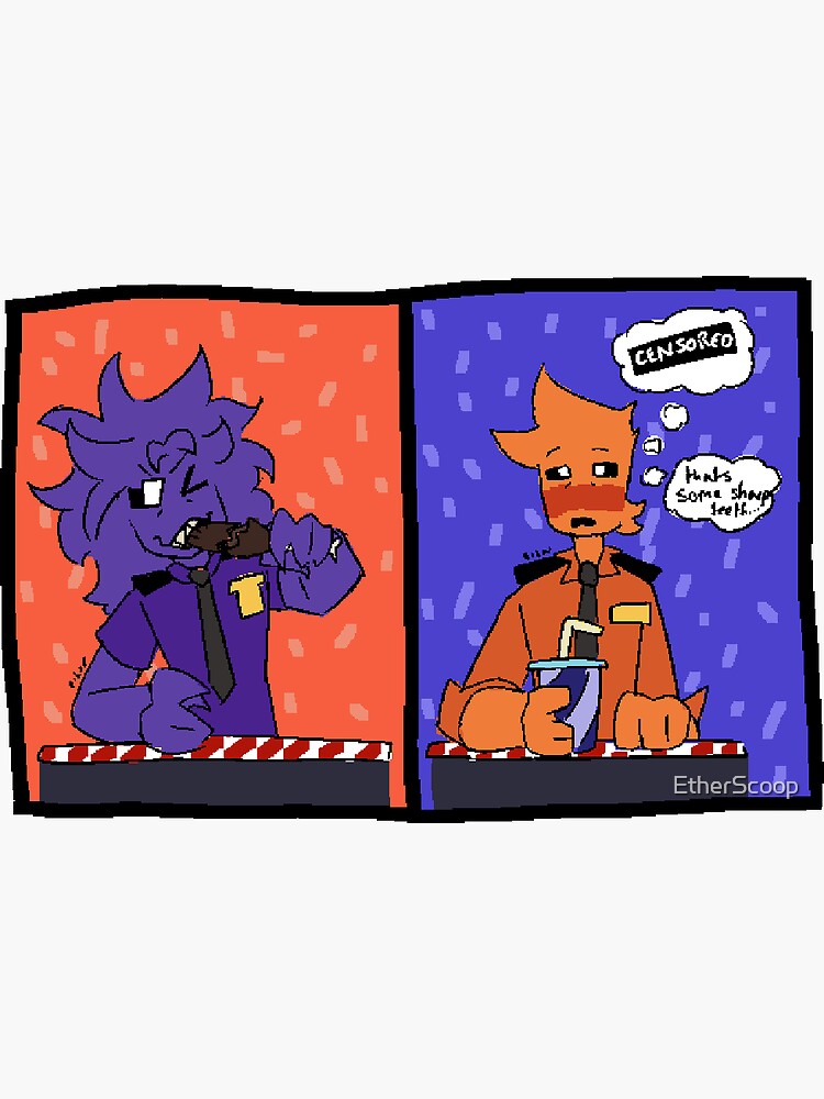 "Sharp Teeth" Sticker for Sale by EtherScoop | Redbubble