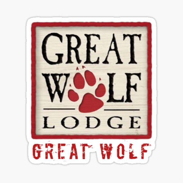 "Great Wolf Lodge Logo" Sticker for Sale by Wolfbabidoly | Redbubble