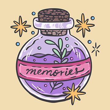 "Memory Potion for Little Witch" Sticker by lizdejupiter | Redbubble
