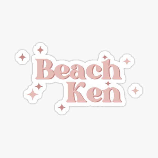 "Beach Ken" Sticker for Sale by rbkaaah | Redbubble