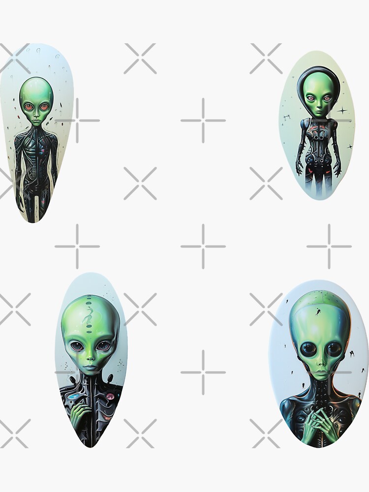 "Alien Sticker Pack" Sticker for Sale by ryansplan | Redbubble