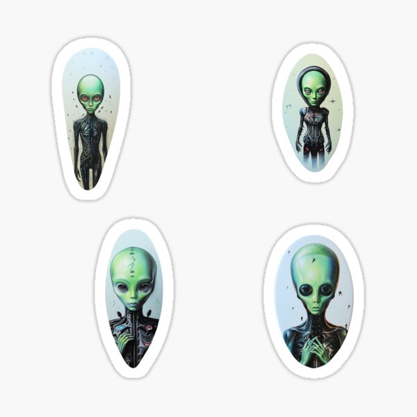 "Alien Sticker Pack" Sticker for Sale by ryansplan | Redbubble