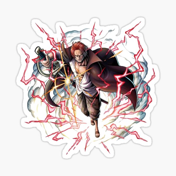 "Shanks One Piece" Sticker for Sale by Della-Bergnaum | Redbubble