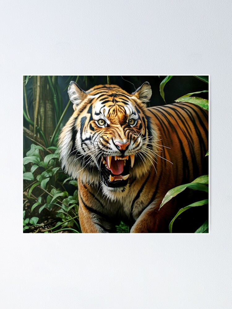 "Bengal Tiger" Poster for Sale by ScenicViewPics | Redbubble