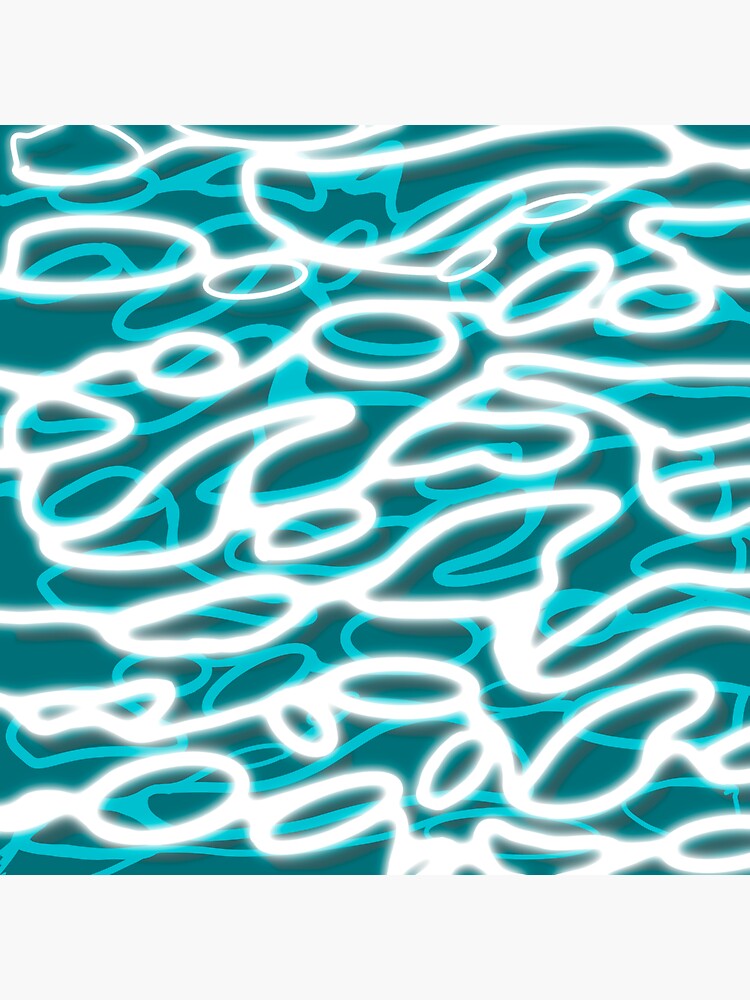 "Aqua vibes " Sticker for Sale by Emendi | Redbubble