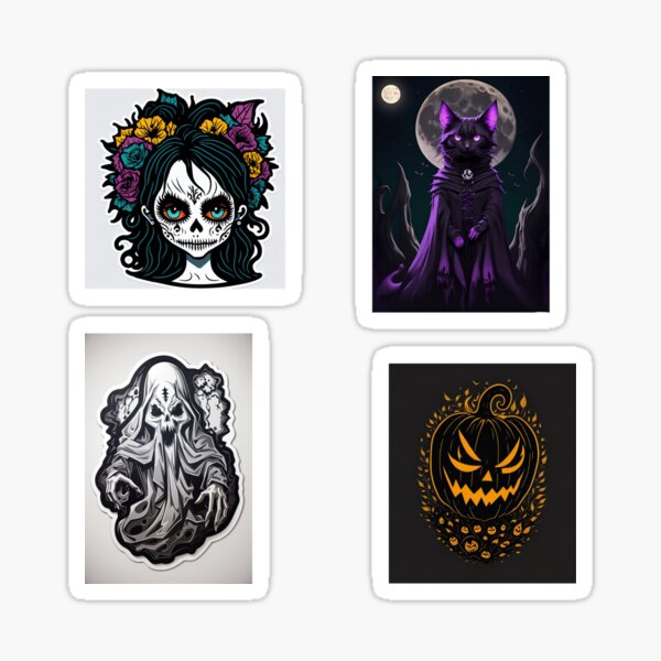 "Scary Sticker pack Halloween # 1" Sticker for Sale by Justmyideas ...