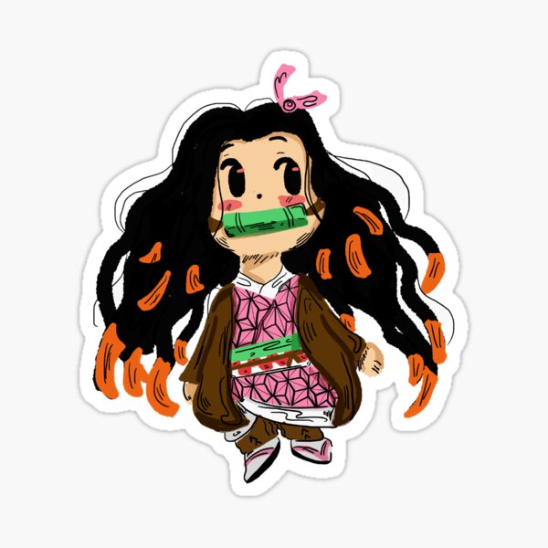 "Nezuko" Stickerundefined by Artjolote | Redbubble
