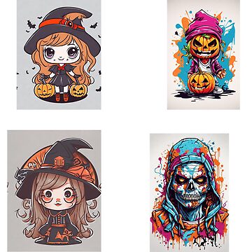 "Scary Sticker pack Halloween # 4" Sticker for Sale by Justmyideas ...