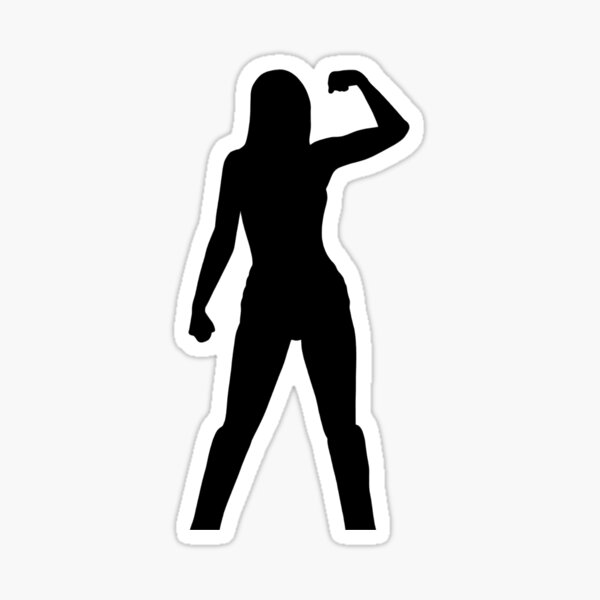 "Like I'm the Man Taylor Swift Silhouette" Sticker for Sale by ...