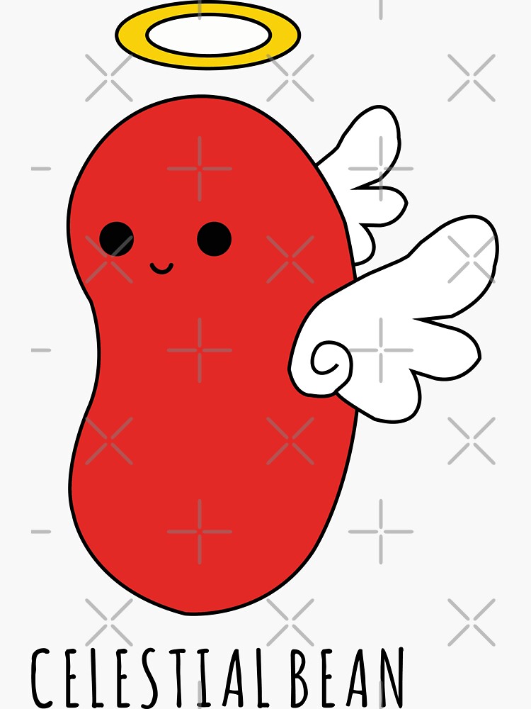 "Celestial Bean" Sticker for Sale by whitneykayc | Redbubble