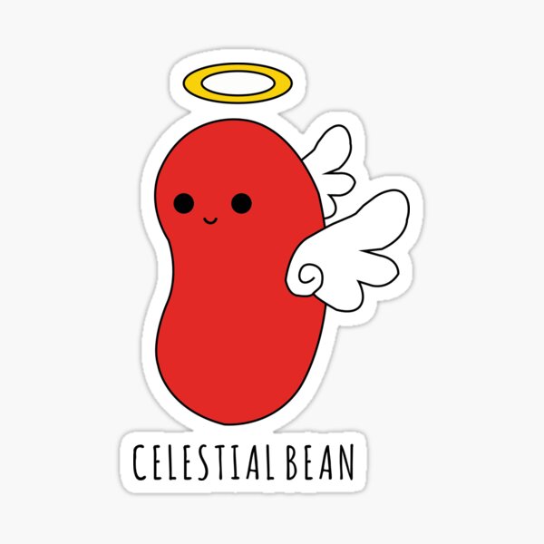 "Celestial Bean" Sticker for Sale by whitneykayc | Redbubble
