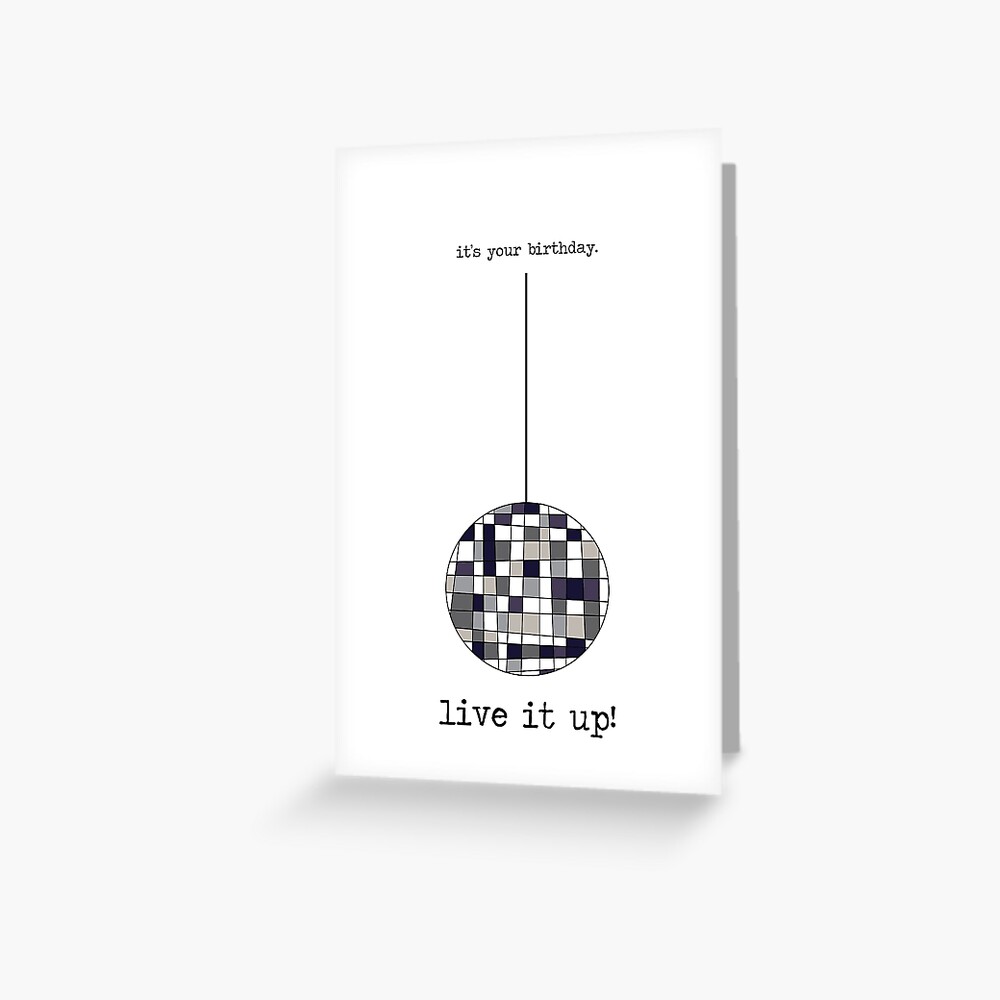 "Disco Ball Birthday Card" Greeting Card by ajderosset | Redbubble