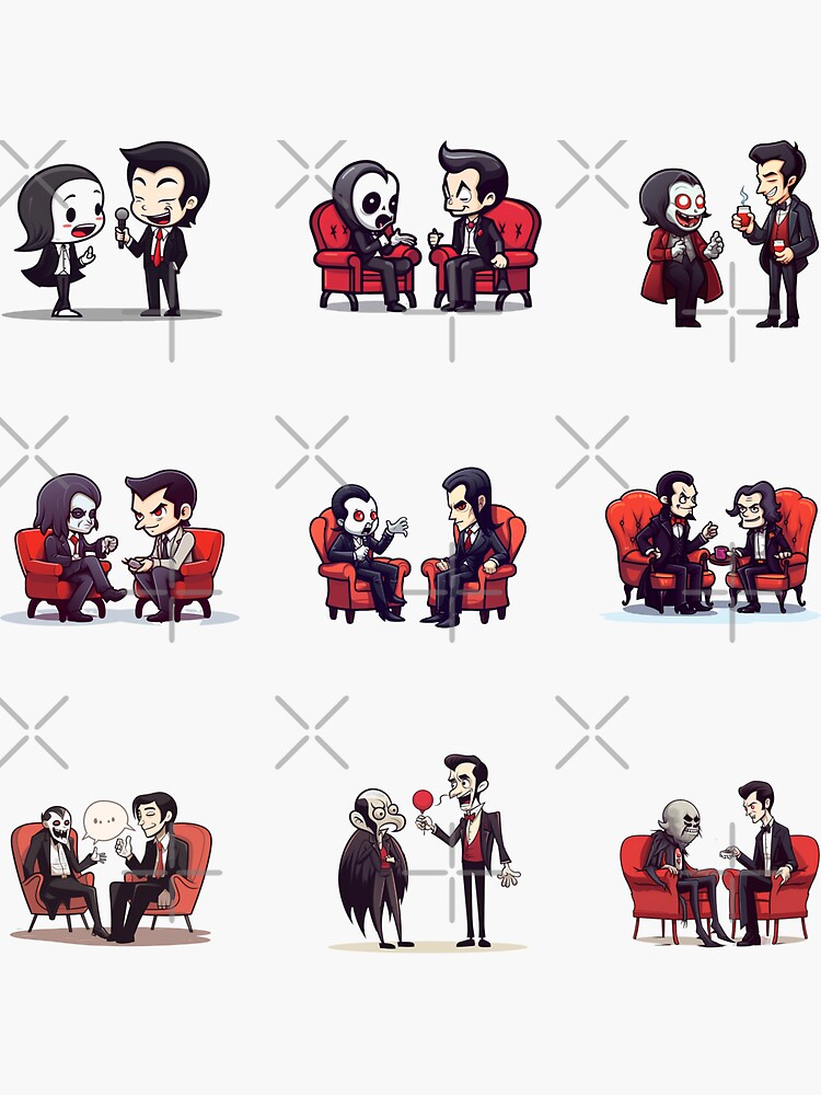 "Interview with a Vampire Sticker Pack" Sticker for Sale by Brij Raj ...