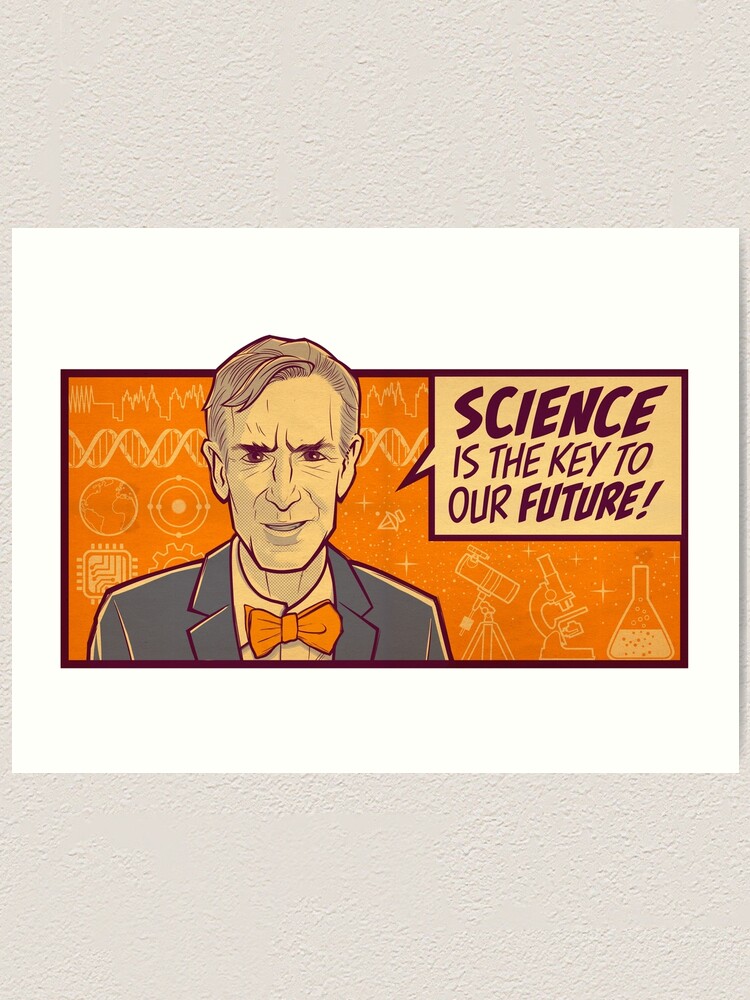 "Science Guy Nye Quote Shirt "Science Is the Key to our Future" Nerdy ...