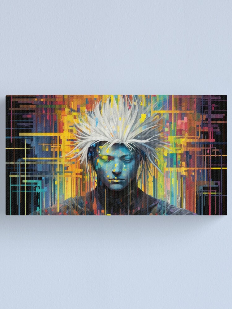 "Summon The Rogue AI - Cyberpunk Art | Retro Anime Aesthetic" Canvas ...