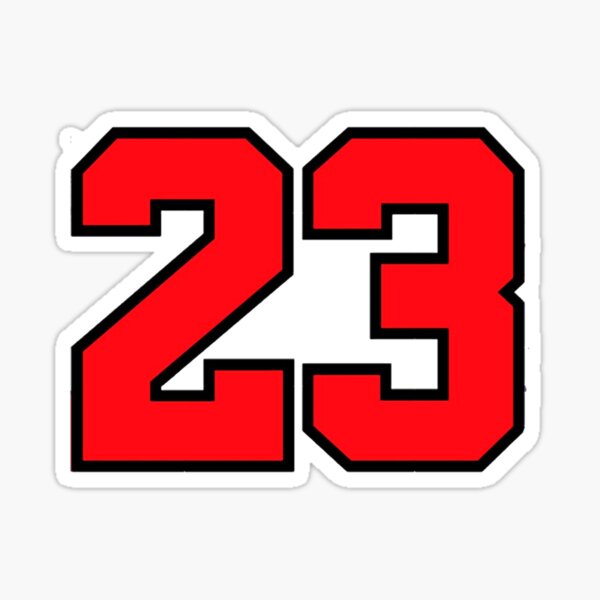 "23" Sticker for Sale by jonavneet | Redbubble