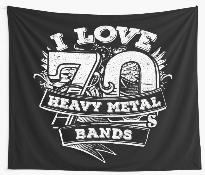 I Love 70s Heavy Metal Bands Wall Tapestry By Windrose Redbubble i-love-70s-heavy-metal-bands-wall-tapestry-by-windrose-redbubble