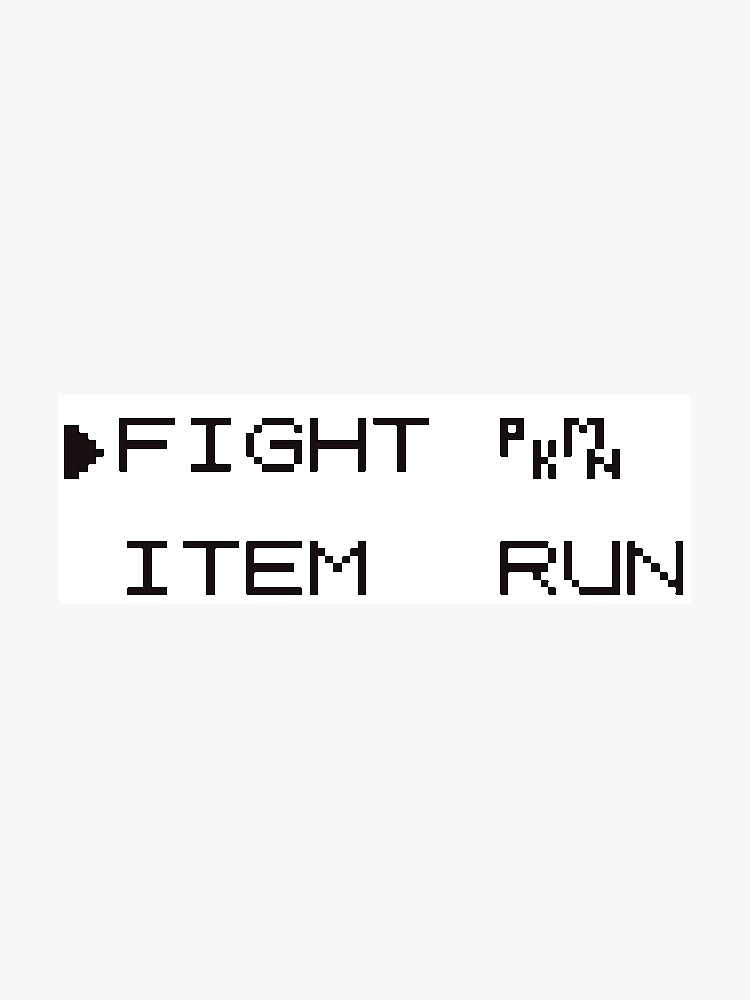 "Battle Menu" Sticker for Sale by MWalu | Redbubble