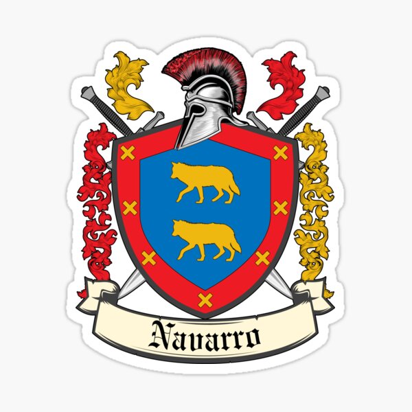 Pegatina con la obra «Escudo Heráldico del Apellido Navarro» de ...