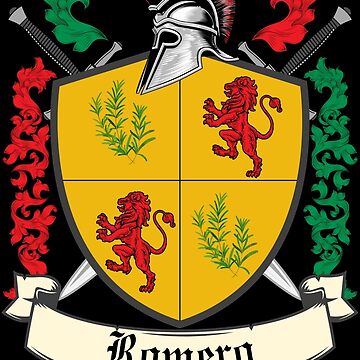 Pegatina con la obra «Escudo Heráldico del Apellido Romero» de ...