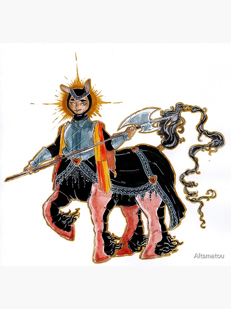 "Medieval Centaur" Poster by Altsmatou | Redbubble