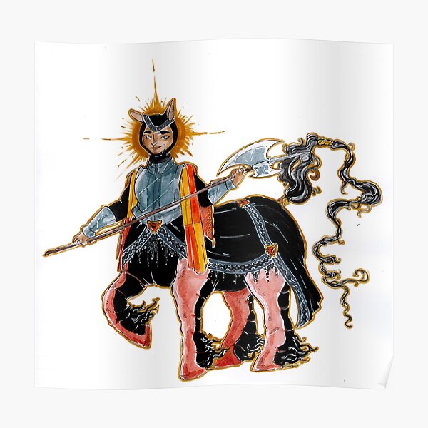 "Medieval Centaur" Poster by Altsmatou | Redbubble