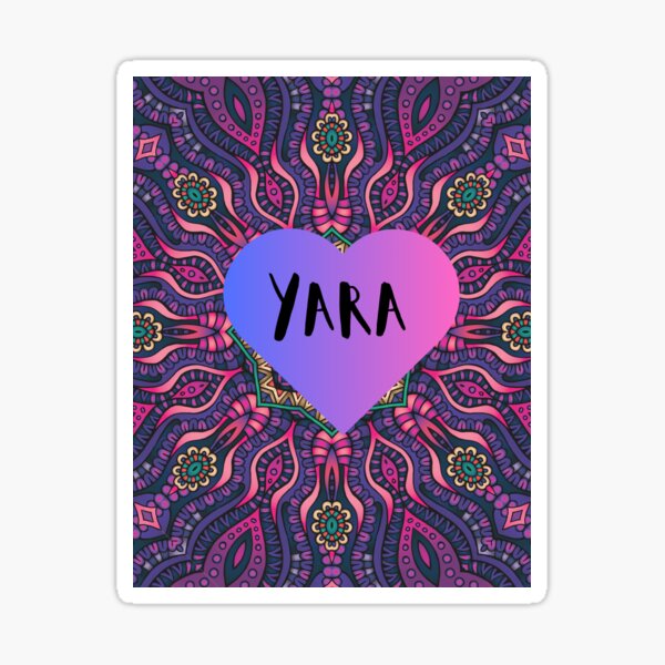 "Yarah" Sticker for Sale by DrawingsbyAgnes | Redbubble