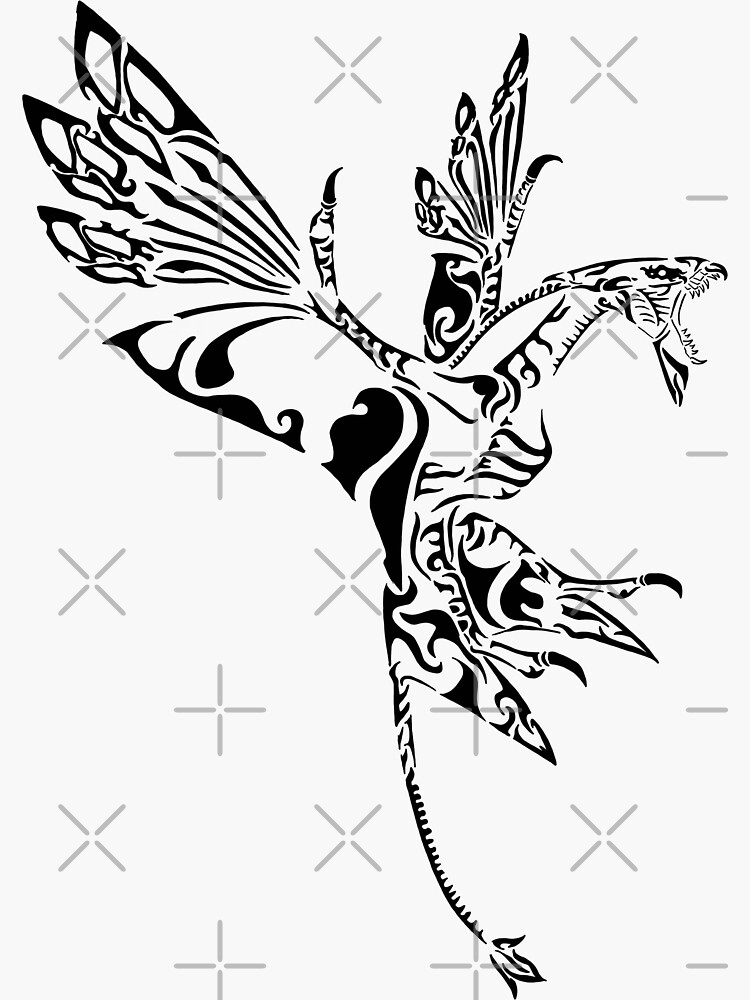 "Banshee Full body tribal art - simple" Sticker for Sale by ...