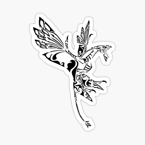 "Banshee Full body tribal art - simple" Sticker for Sale by ...