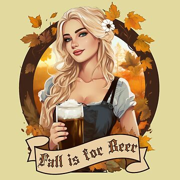 "Fall is for Beer" Sticker for Sale by Rainy-MTN | Redbubble