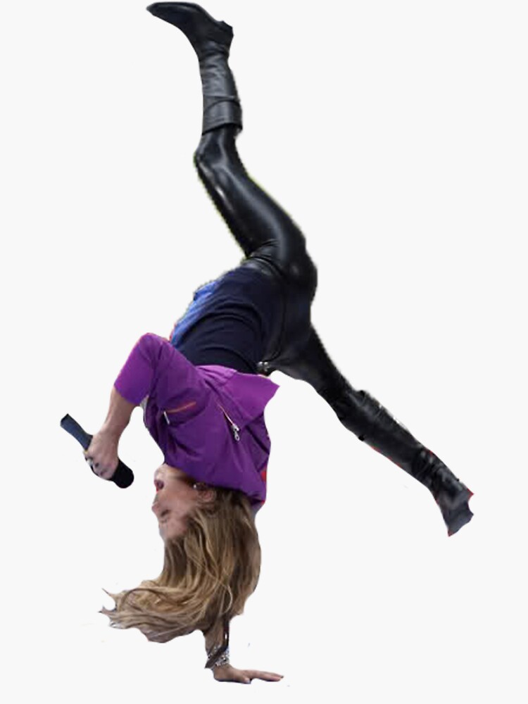 "Fergie Cartwheel" Sticker for Sale by maddypritzl | Redbubble