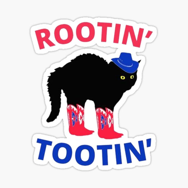 "Rootin Tootin Cat " Sticker for Sale by CatherineCKirby | Redbubble