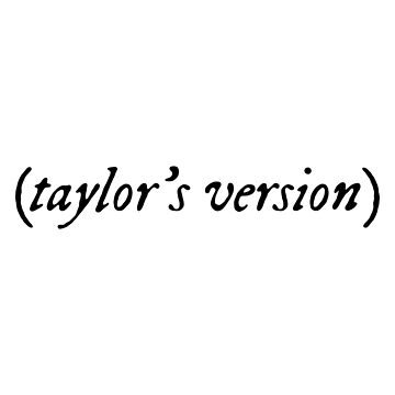 "Taylor Swift Taylor's Version" Sticker for Sale by dblca | Redbubble