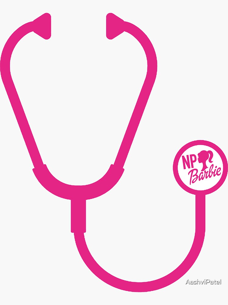 "Nurse Practitioner Barbie Stethoscope" Sticker for Sale by AashviPatel ...