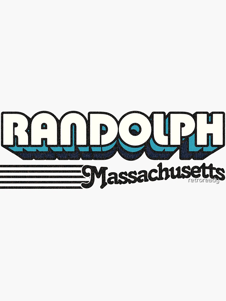 "Randolph, Massachusetts | Retro Stripes" Sticker for Sale by ...