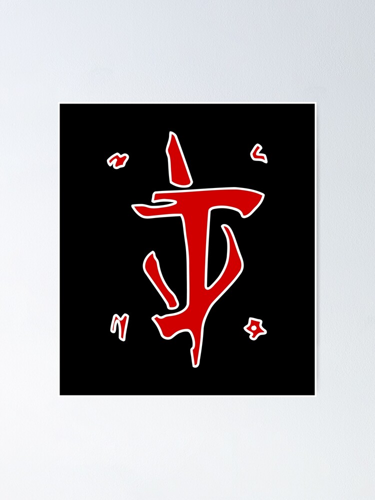 "Eternal Slayer (with white outline)" Poster for Sale by InfinityTone ...