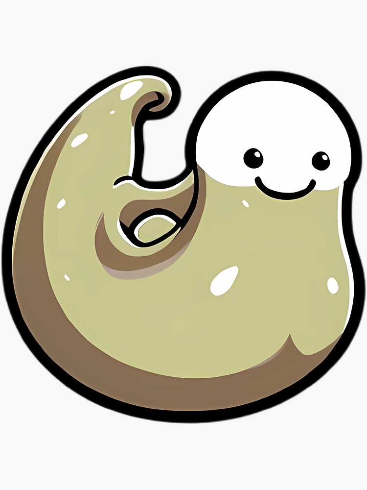 "Cute Slug Monster" Sticker for Sale by Shiny Studio ⭐⭐⭐⭐⭐ | Redbubble