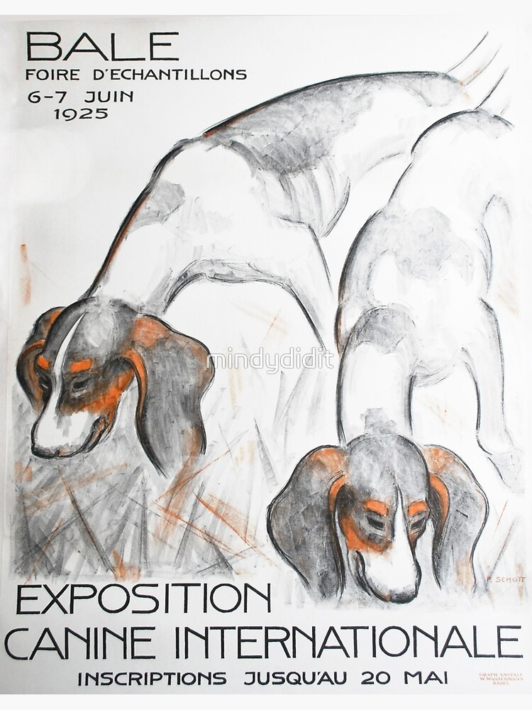"Vintage Poster Dog Show" Poster for Sale by mindydidit | Redbubble