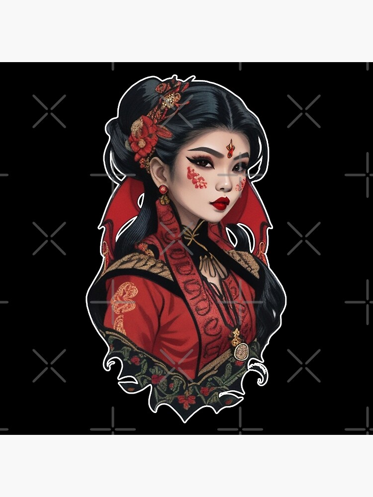 "Traditional Pretty Filipino Girl in Black and Red Asian,Vampire ...