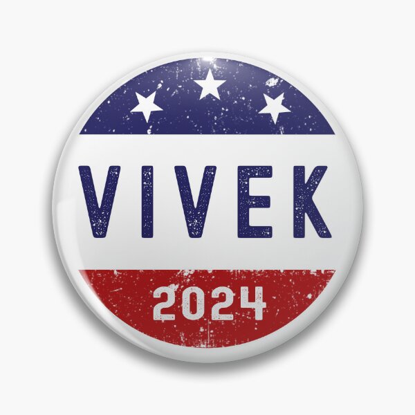 "Vivek 2024 Election Retro Vintage Button Alt Colors" Pin for Sale by ...
