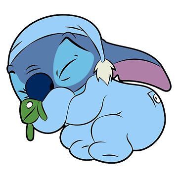 "stitch sleeping" Sticker by LuloCreative | Redbubble