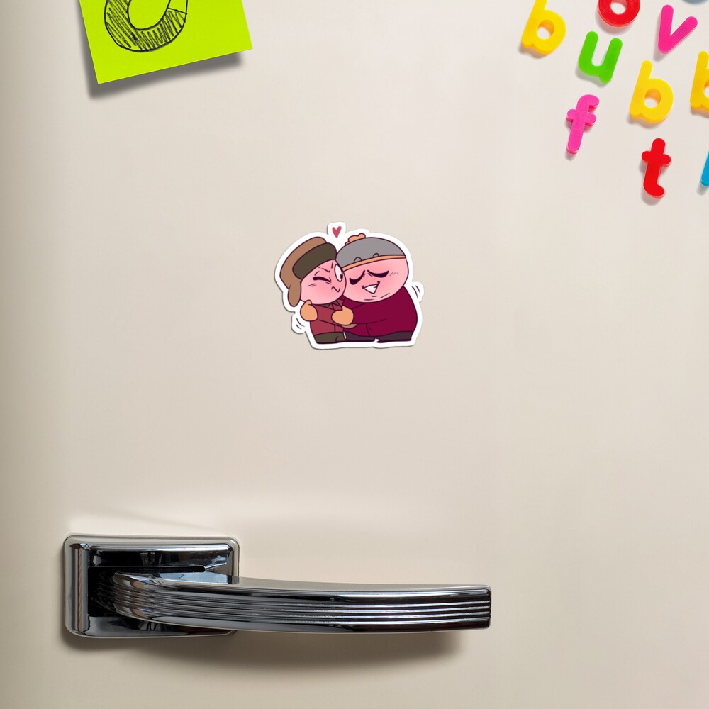 "Cartman and Kyle hug " Sticker for Sale by KushDoll | Redbubble
