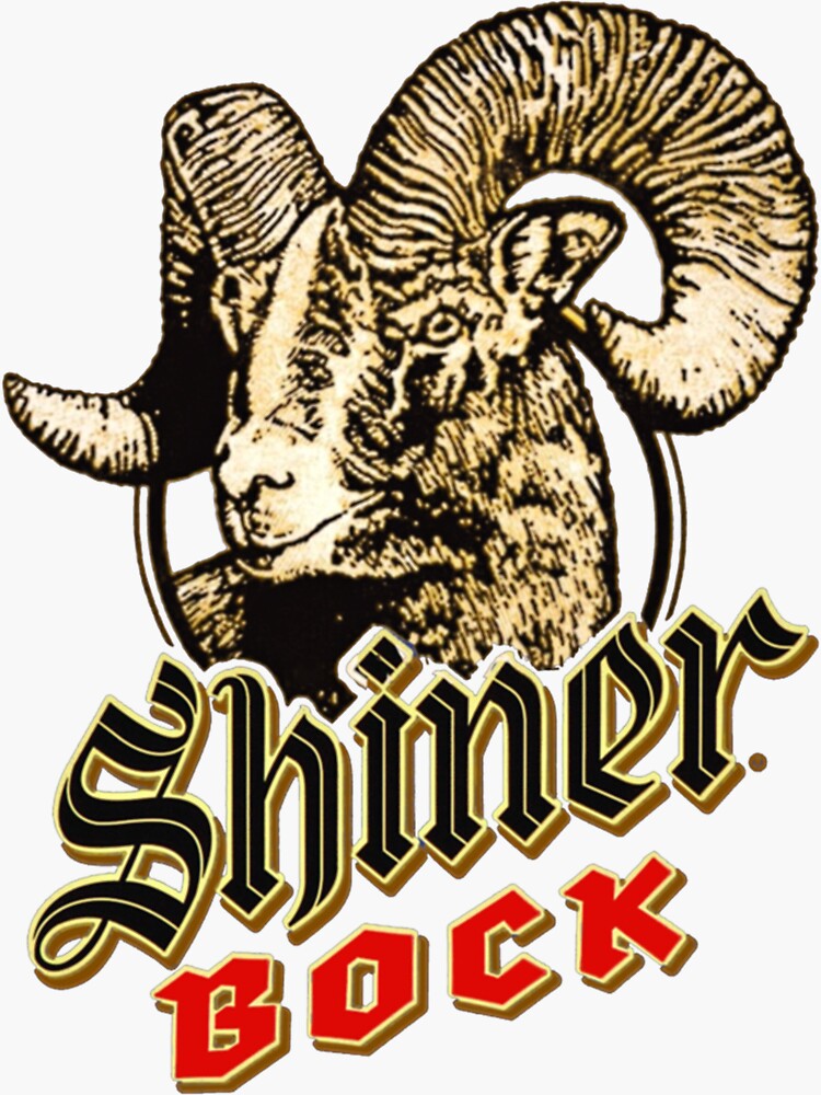 "Vintage Shiner Bock Beer Logo" Sticker for Sale by CharlesBennett8 ...